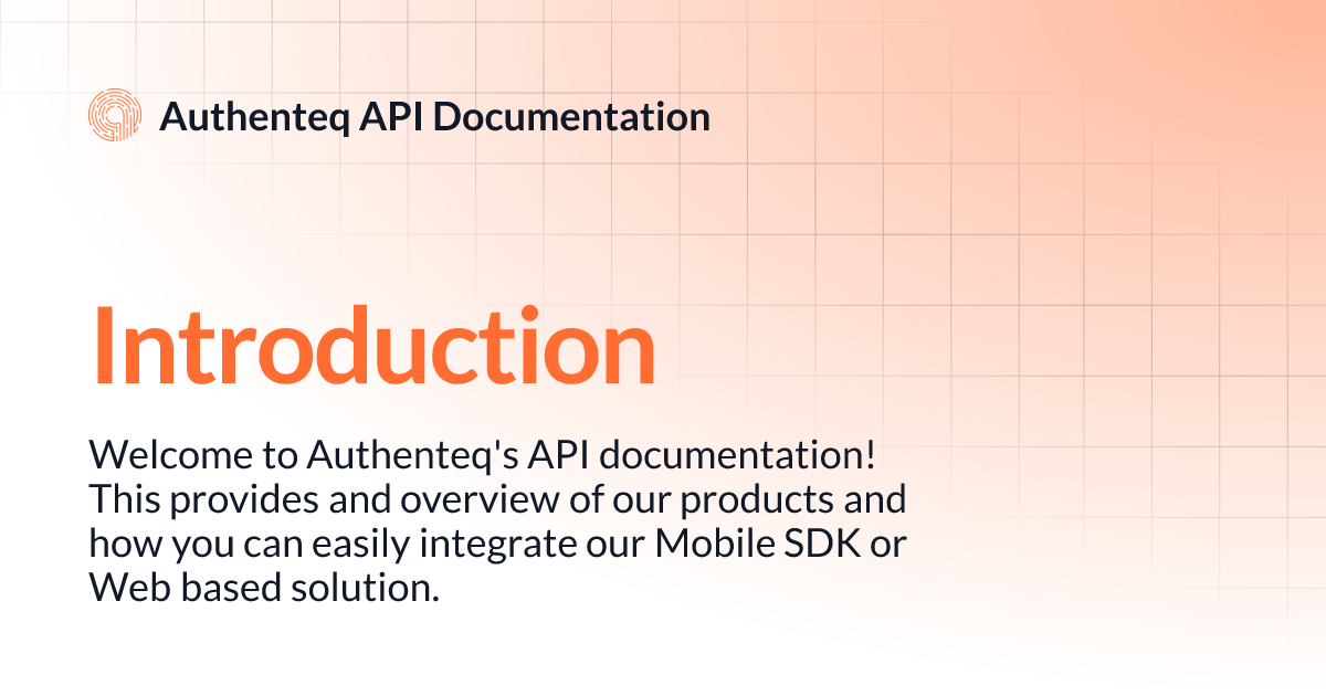 Introduction | Authenteq API Documentation